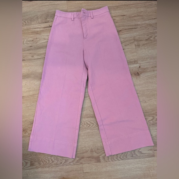 Pants & Jumpsuits | New With Tag Pink Wideleg Cropped Pants | Poshmark